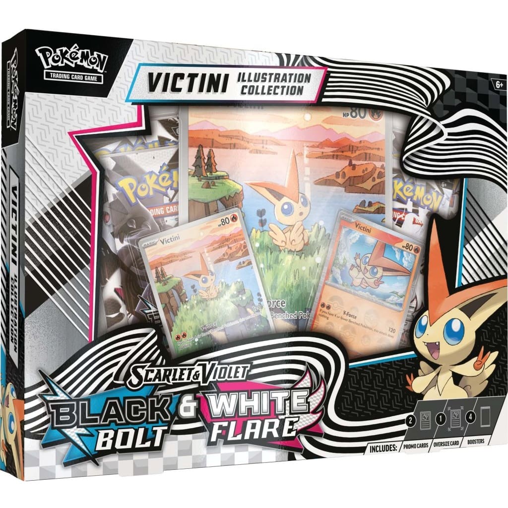 Pokemon Black Bolt & White Flare Unova Victini Illustration Collection ...